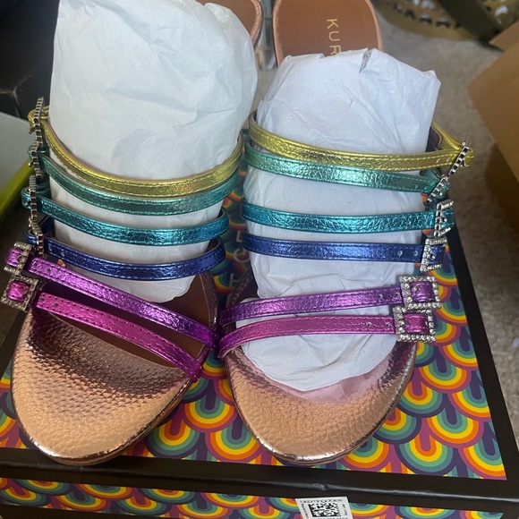 Kurt Geiger | Shoes | Brand New Kurt Geiger Multi Colored Sandal | Poshmark